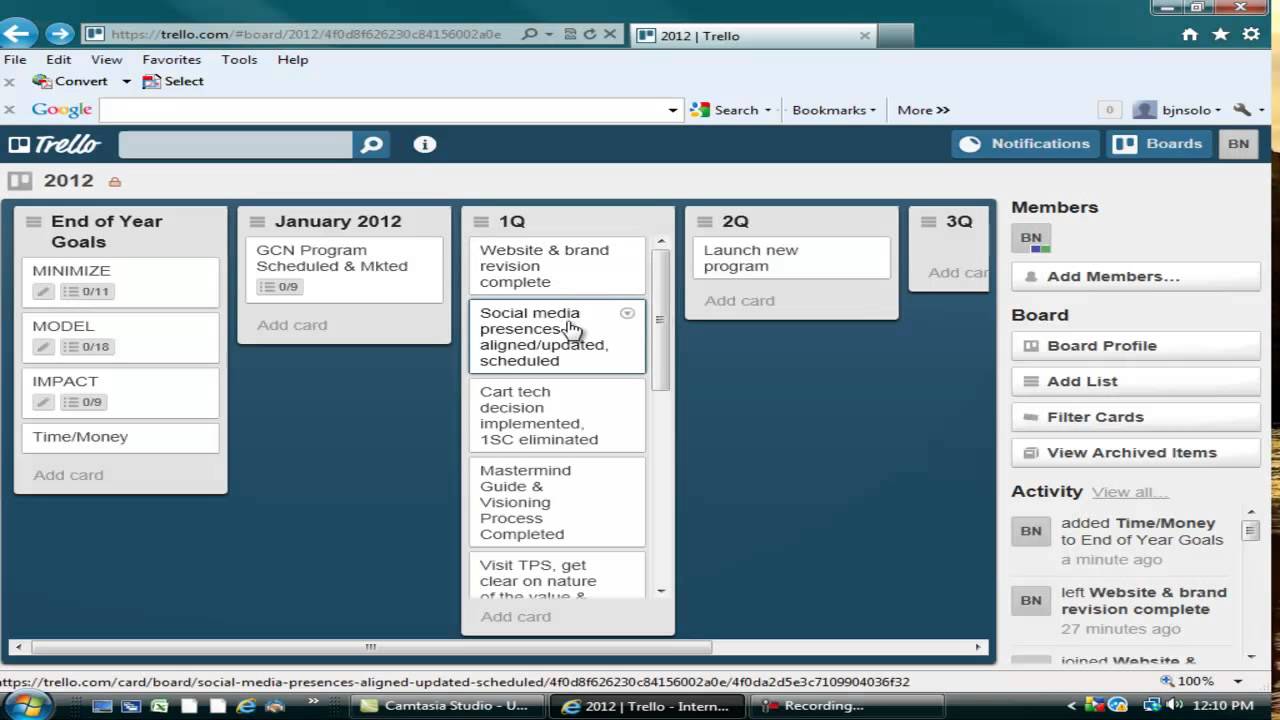 Annual Planning Using Trello - YouTube