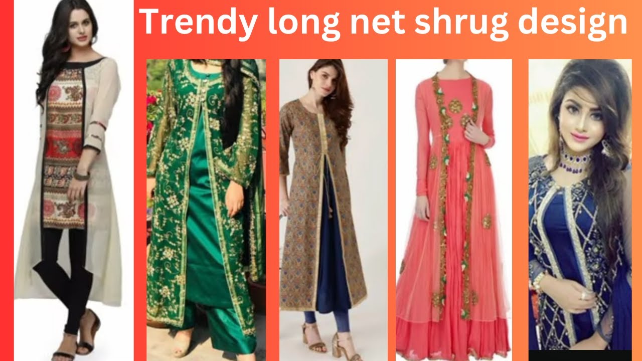 Trendy Long # Net Shrug Design / long Net # Jacket Design - YouTube
