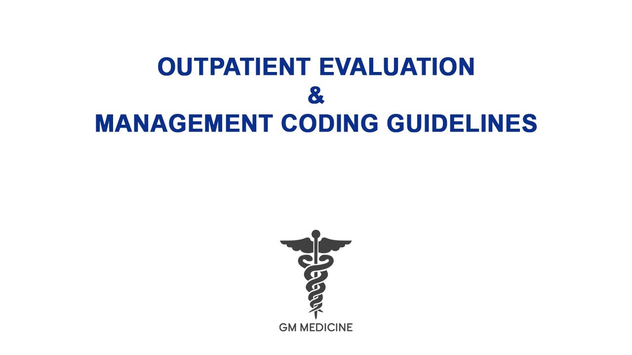 Outpatient Evaluation & Management Coding Guidelines - YouTube