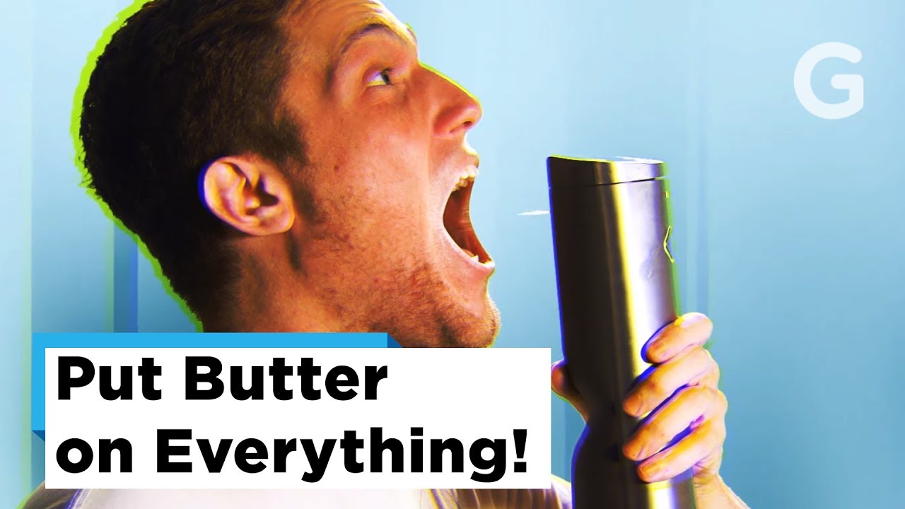 Spraying Butter On Every Item You Own Just Got Easier - YouTube