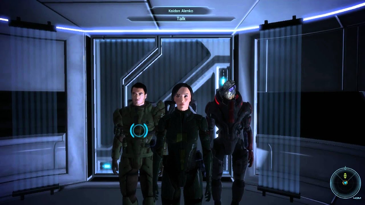 Mass Effect - Kaidan & Garrus, Elevator Talk Biotic Skills - YouTube