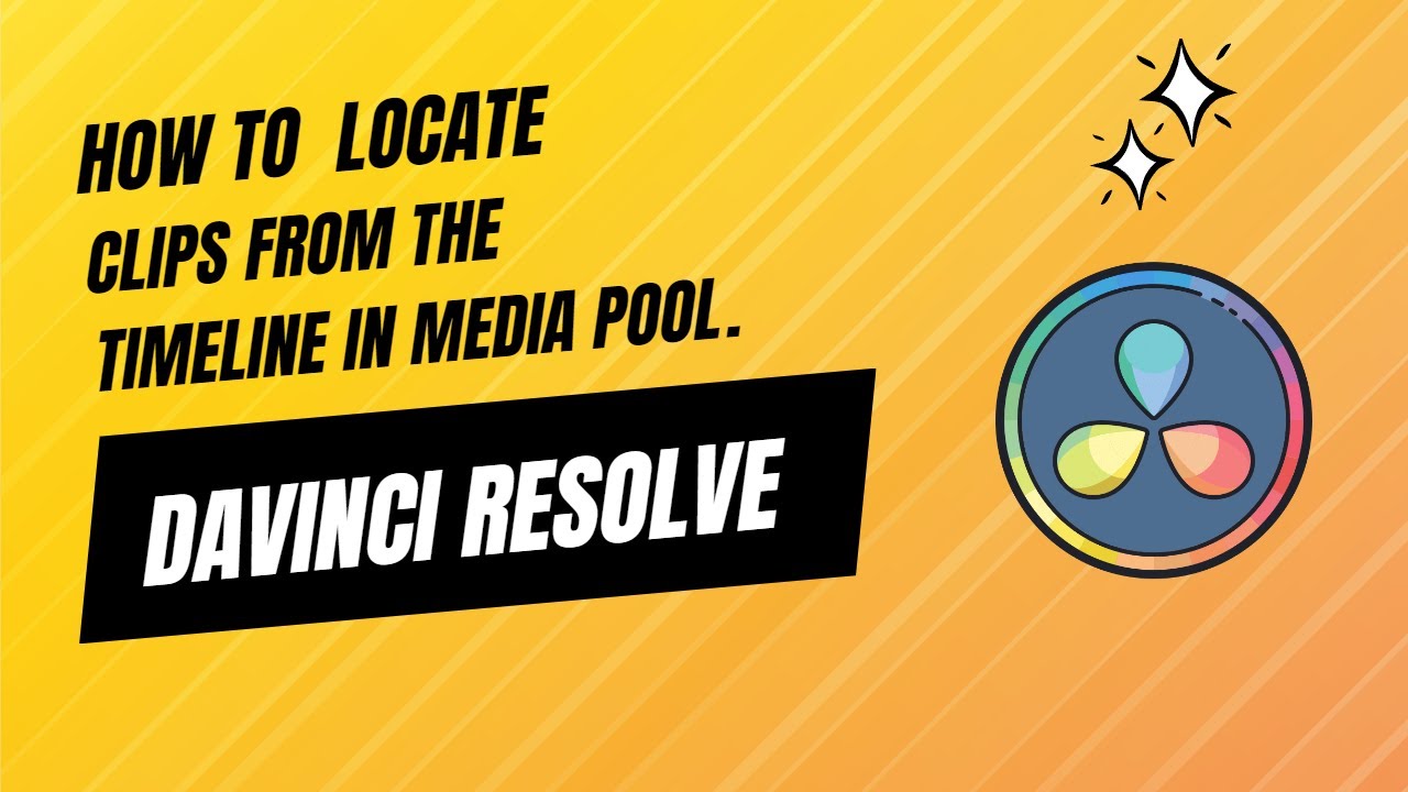 How to locate clips from timeline in Media Pool? - YouTube