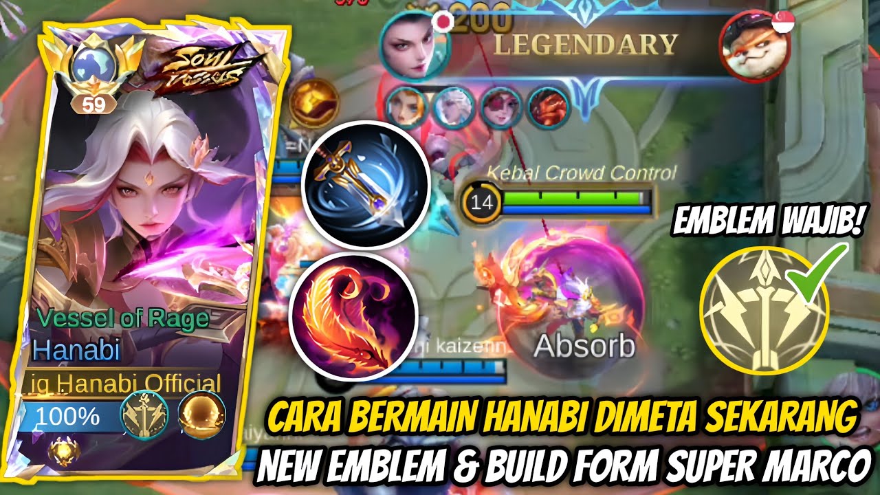 CARA BERMAIN HANABI DIMETA SEKARANG! NEW EMBLEM & BUILD FORM SUPER ...