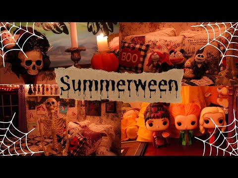 HAPPY SUMMERWEEN!!! | Half Way to Halloween | Decorating My Room for ...