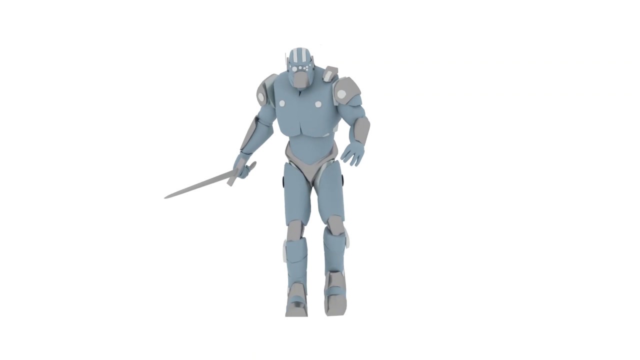 剣 歩行モーション walk cycles with sword in Maya - YouTube
