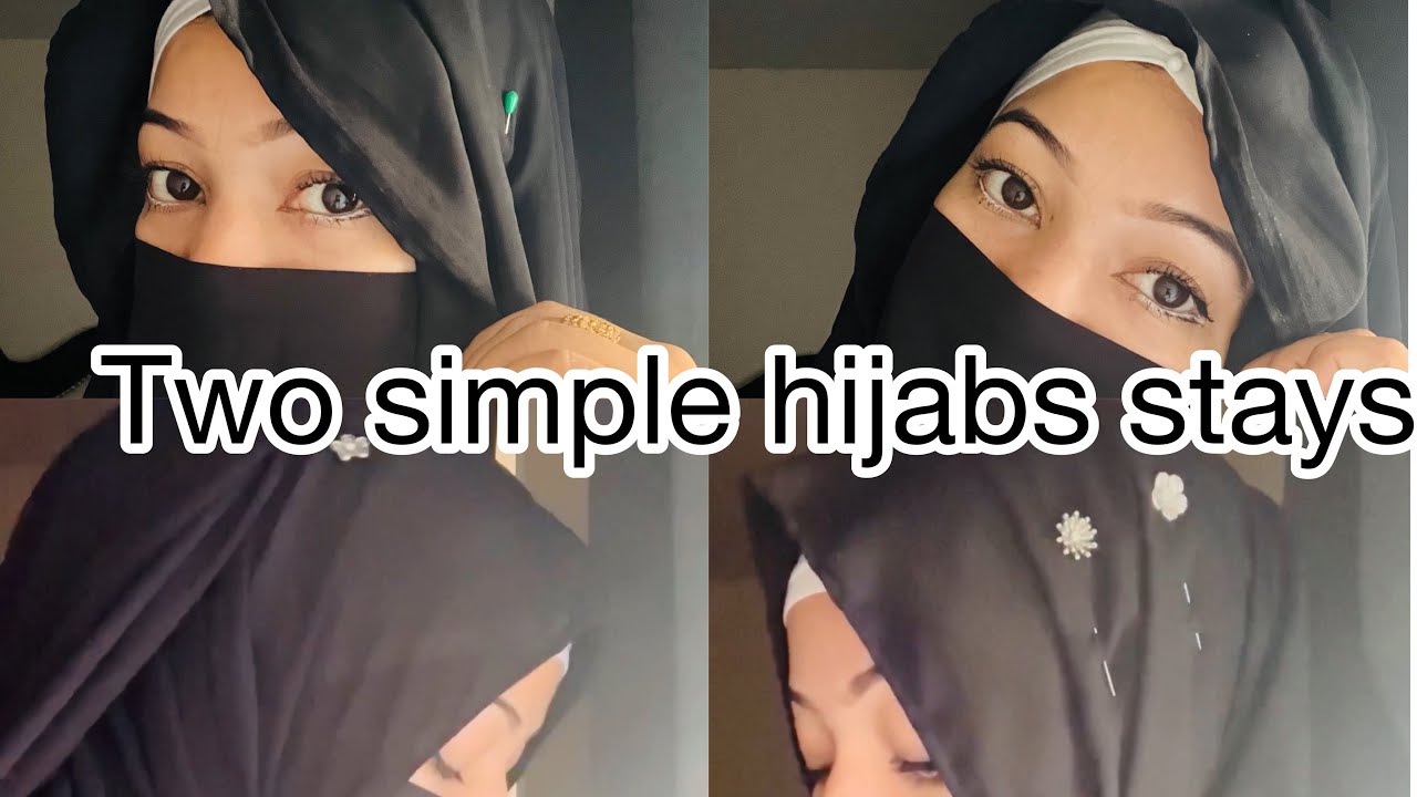 Two simple hijabs stays | hijabs tutorials | খুব সহজে এক মিনিটে স্টাইলিস হিজাব করুন। #hijabstyle ...