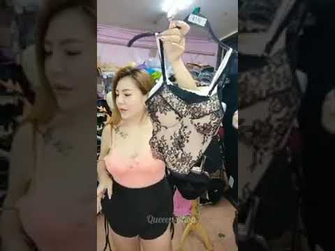 Tante Cantik Live Jualan Mini Dress
