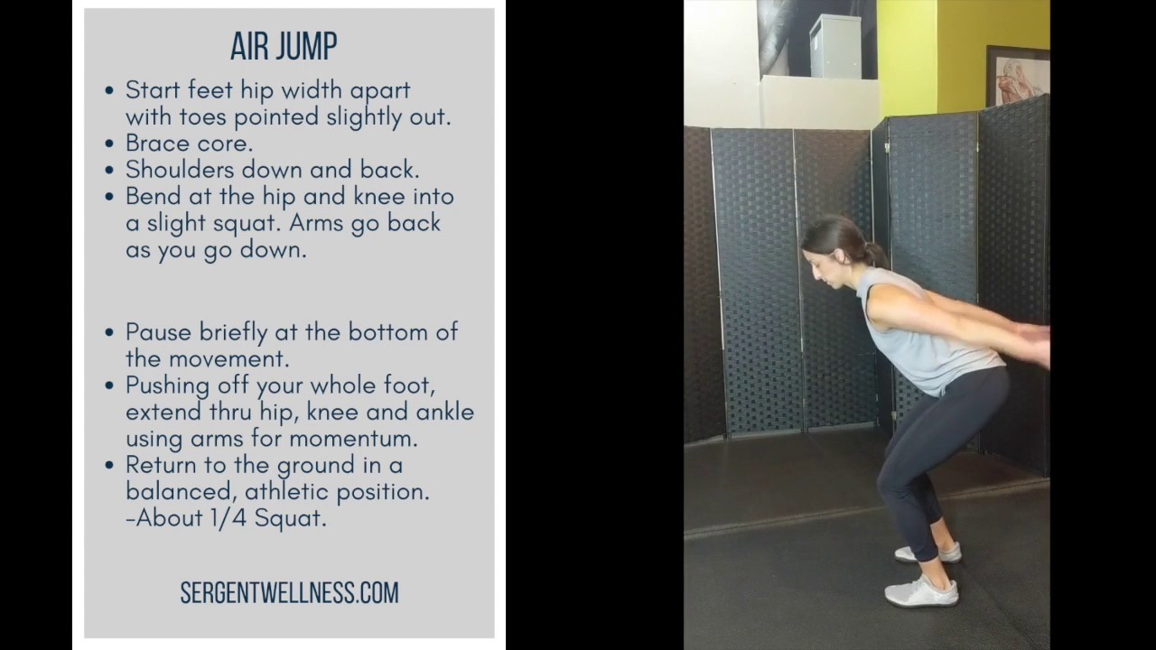 Air Jump or Shallow Squat Jump - YouTube