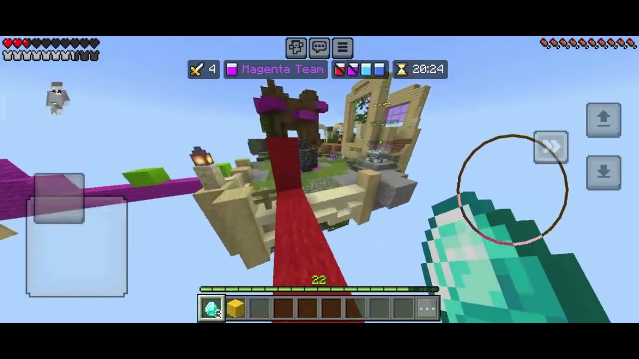 The moment with the red team I'm the god of Bedwars in hive 😎. - YouTube