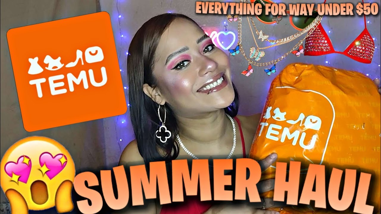 NEW TEMU SUMMER HAUL/ UNBOXING *so cute* - YouTube