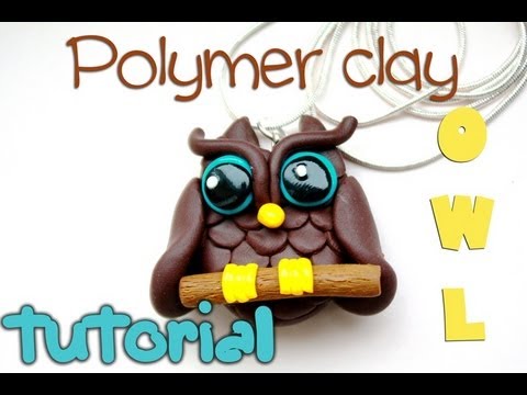 Polymer clay owl TUTORIAL - YouTube