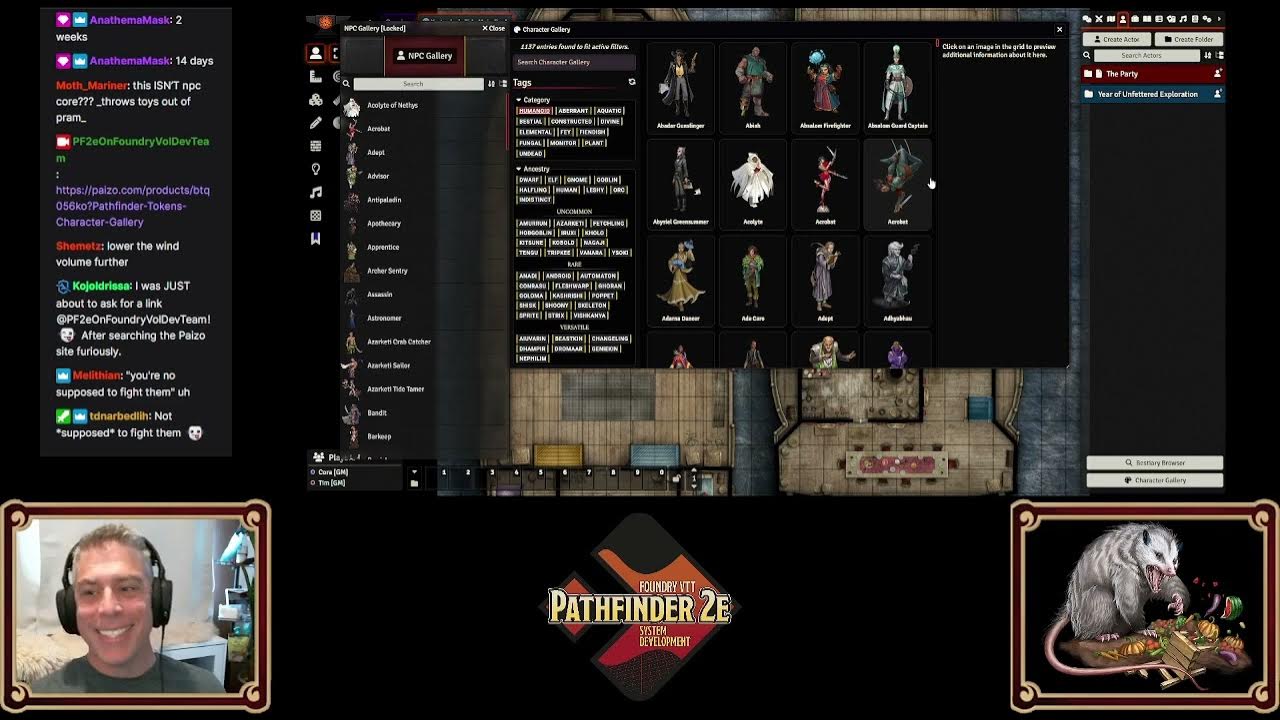 CUP Announcement and PF2e on Foundry Character Gallery Module Unboxing - YouTube