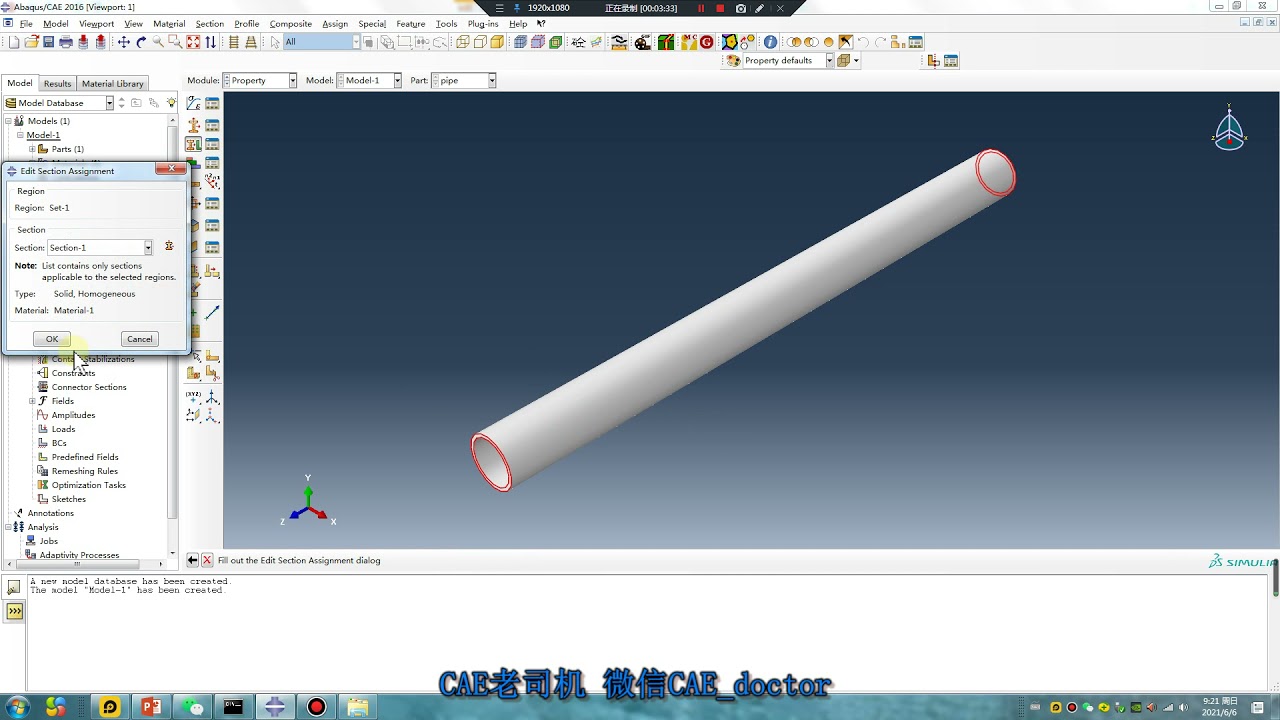 # 29 ABAQUS Tutorial# Stress waves propagate through the metal pipe ...