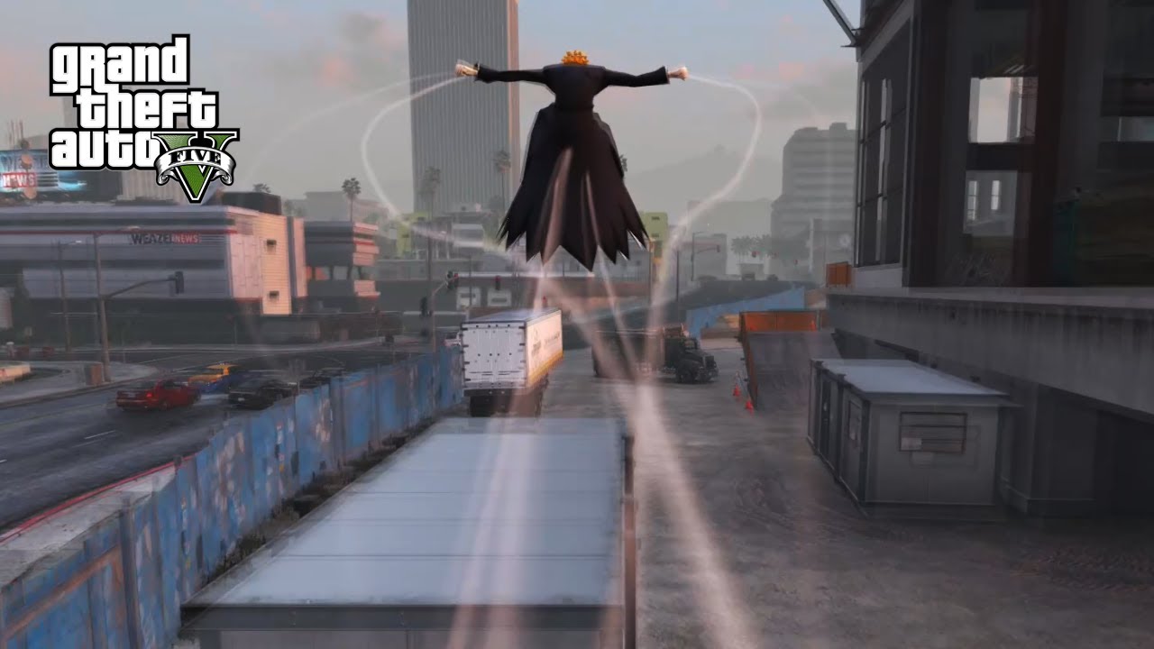 GTA 5 Mods - Custom jumping animation test - YouTube