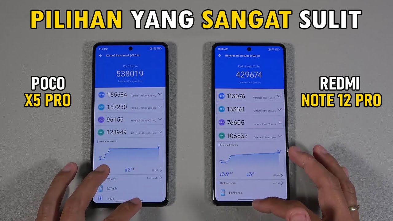 POCO X5 PRO vs REDMI NOTE 12 PRO 5G _ Mending Pilih Mana?? - YouTube
