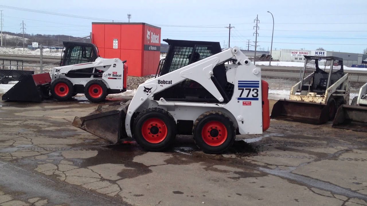 1999 Bobcat 773F operation - YouTube