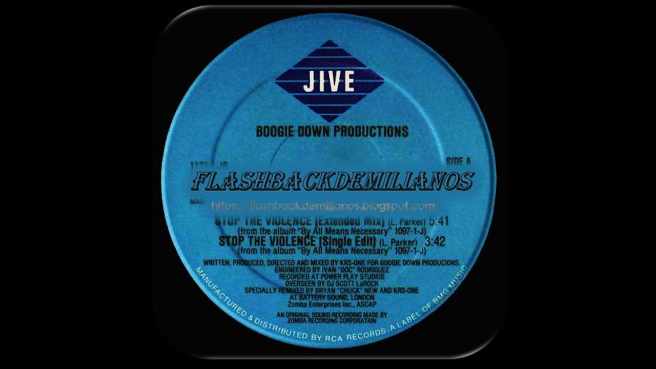 Vinil 12 Boogie Down Productions Stop The Violence Extended Mix