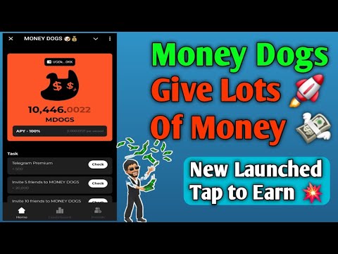 Money Dogs make you Rich, tap to earn, how to earn money Dogs coin | Mr ...