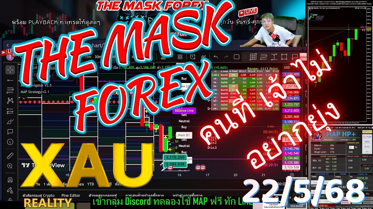 🔴LIVE Trade XAUUSD Forex Gold Trade Scalping : คนที่ เจ้า ไม่ อยาก ยุ่ง 21/5/68 - YouTube