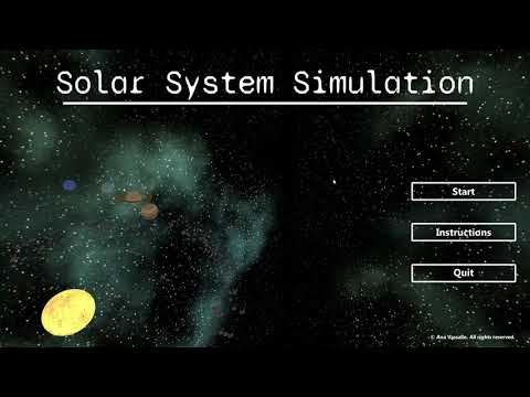 Solar System Simulation || Unity Project by Ana Vassallo - YouTube