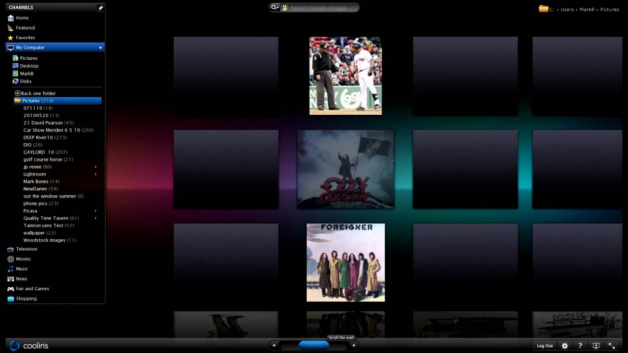 Google Chrome with Cooliris plugin - YouTube