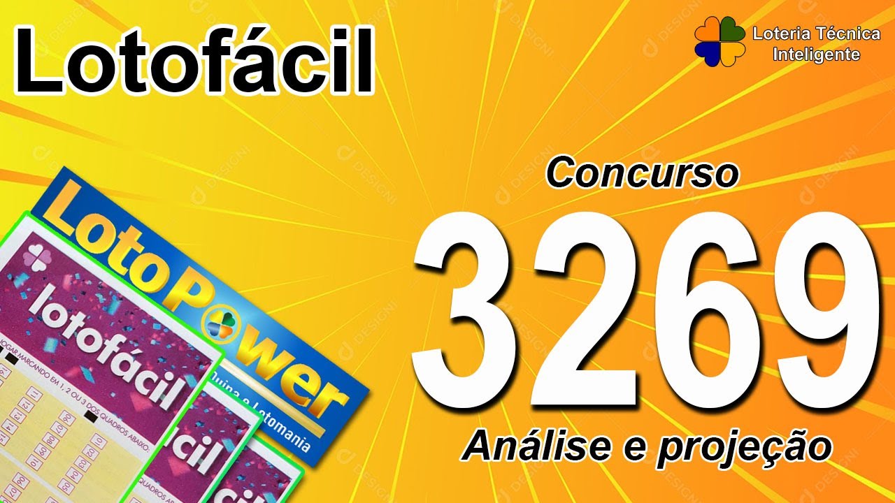 ANÁLISE E PROJEÇÃO PARA O CONCURSO 3269 DA LOTOFÁCIL - YouTube