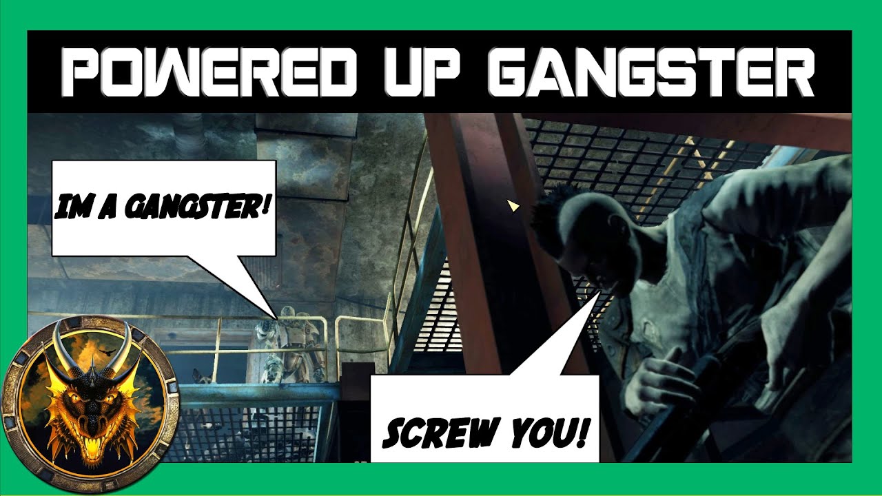 POWERED UP GANGSTER IN FALLOUT 4 - YouTube