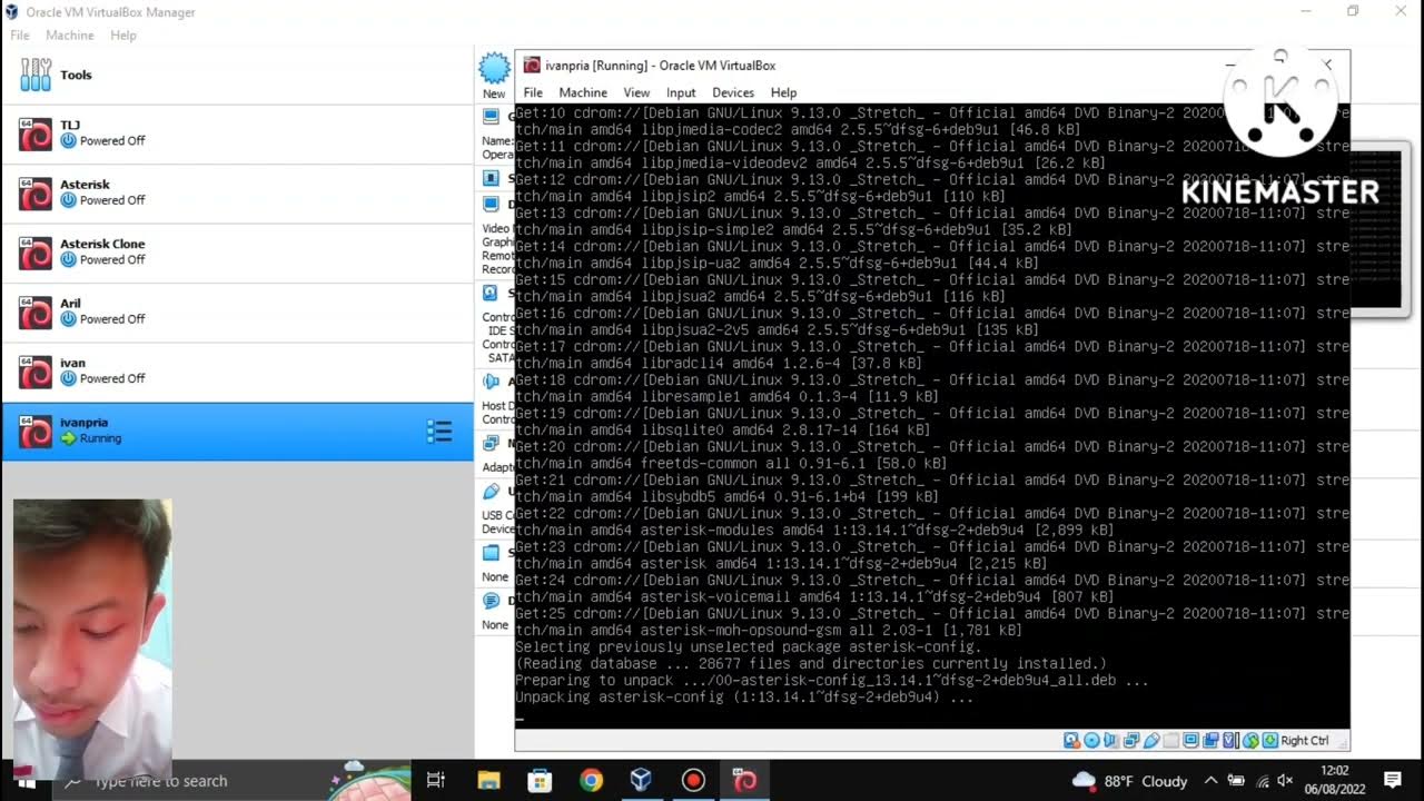 install asterisk dan konfigurasi client zoiper android mizu-droid - YouTube