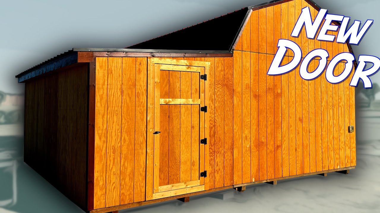 Building a Door and Adding Trim, Soffit, and Fascia to the New Shop ...