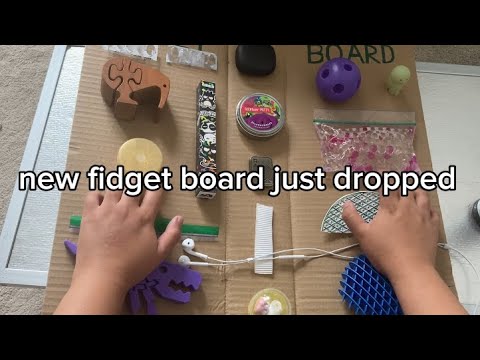 rating my fidget board asmr - YouTube
