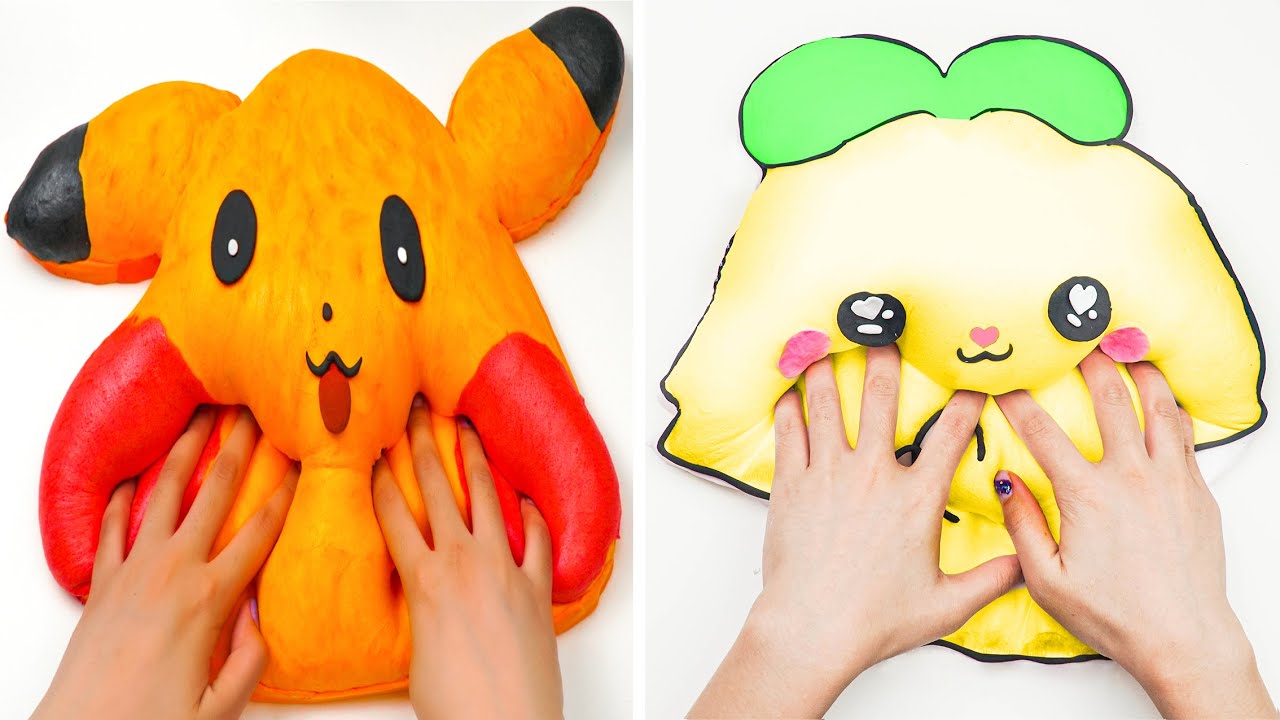 Satisfying Slime ASMR | How To Make Pikachu Slime Styrofoam | Relaxing ...