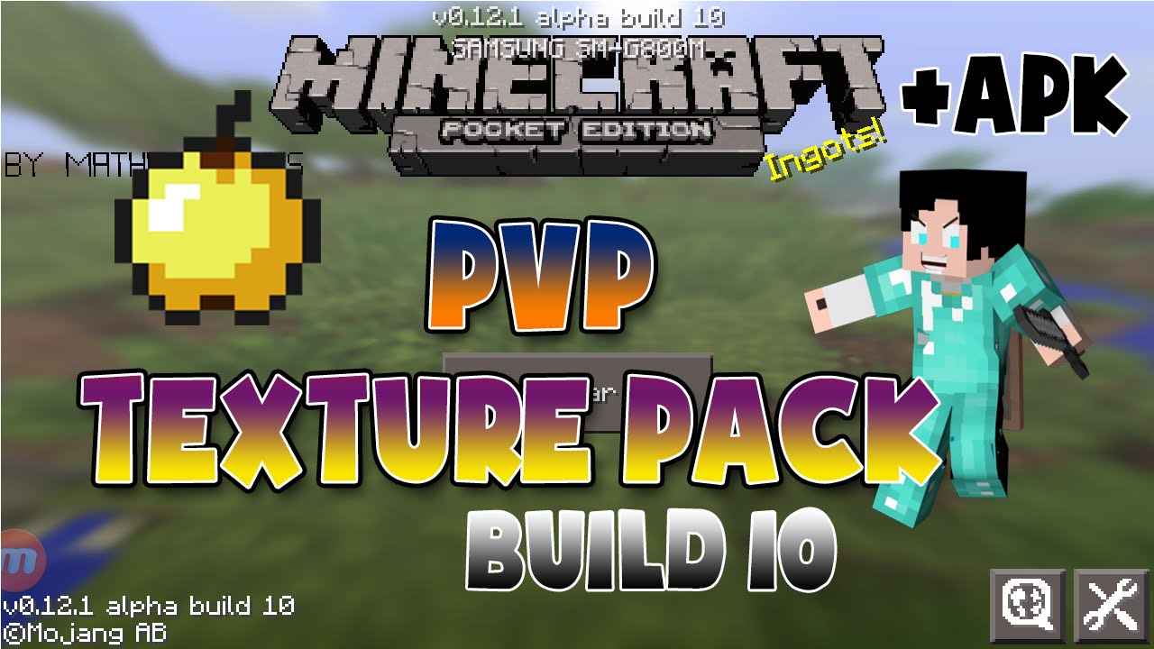 PvP Texture Pack ll Minecraft PE 0.12.1 Build 10 + [ APK ] - YouTube