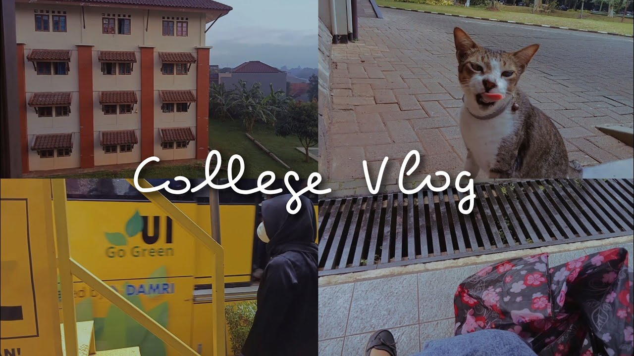 na's vlog — kelas tambahan, perpusat, menjelang UAS 🌿 - YouTube