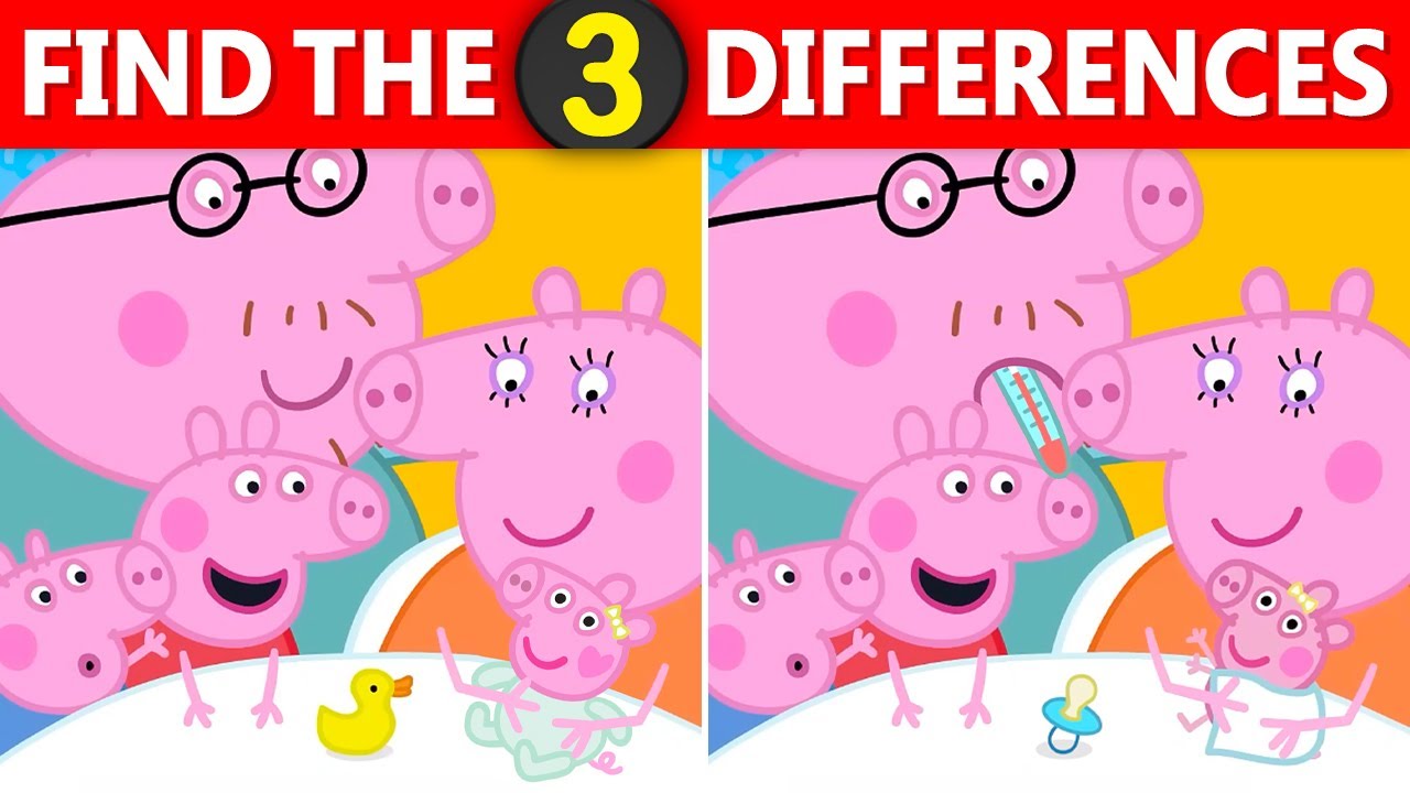 🐷 Can You Find the Difference in These Peppa Pig Scenes? 🔍 Only Experts ...