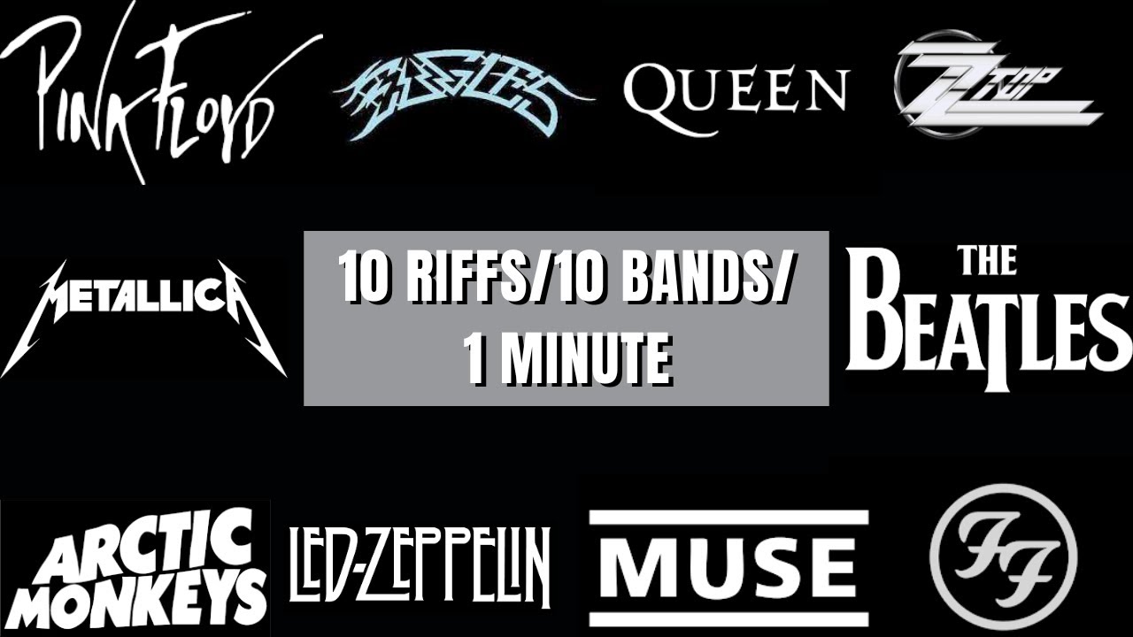 10 Riffs || 10 Bands || 1 minute - YouTube
