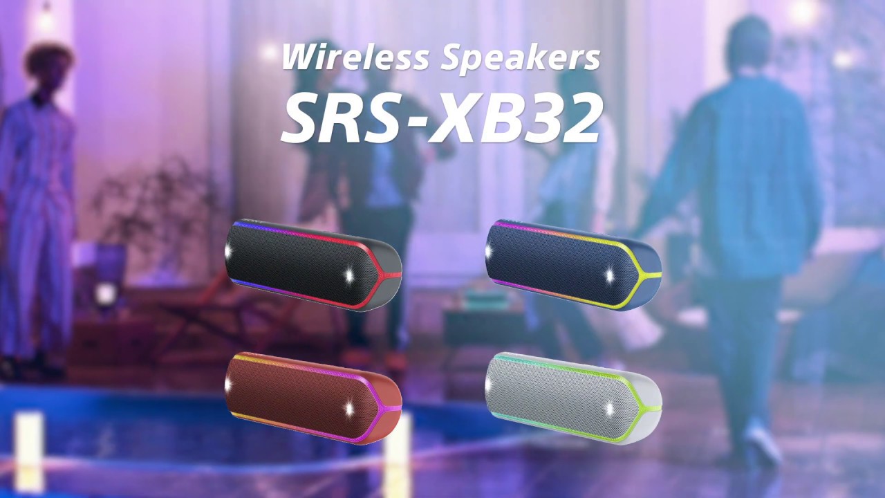 Sony XB32 EXTRA BASS Splashproof Bluetooth Wireless Speaker - YouTube