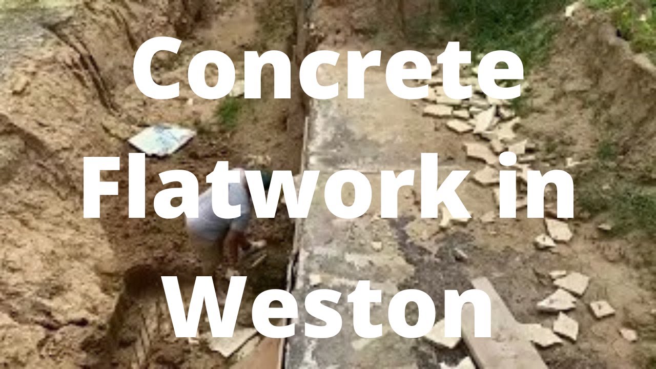 Concrete Flatwork in Weston - YouTube