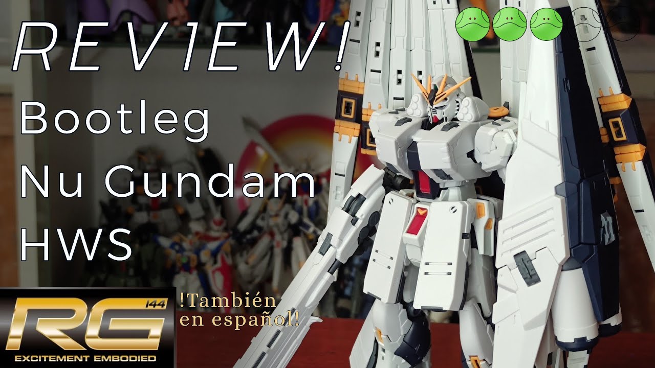 GAOGAO | RG Nu Gundam HWS - Bootleg - YouTube