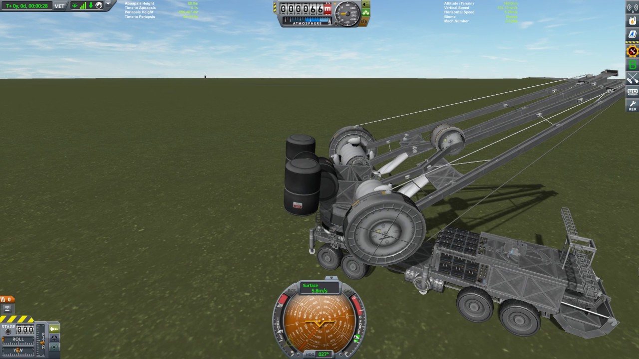 KSP Working Crane - 100% Stock Parts - Stress Testing - YouTube
