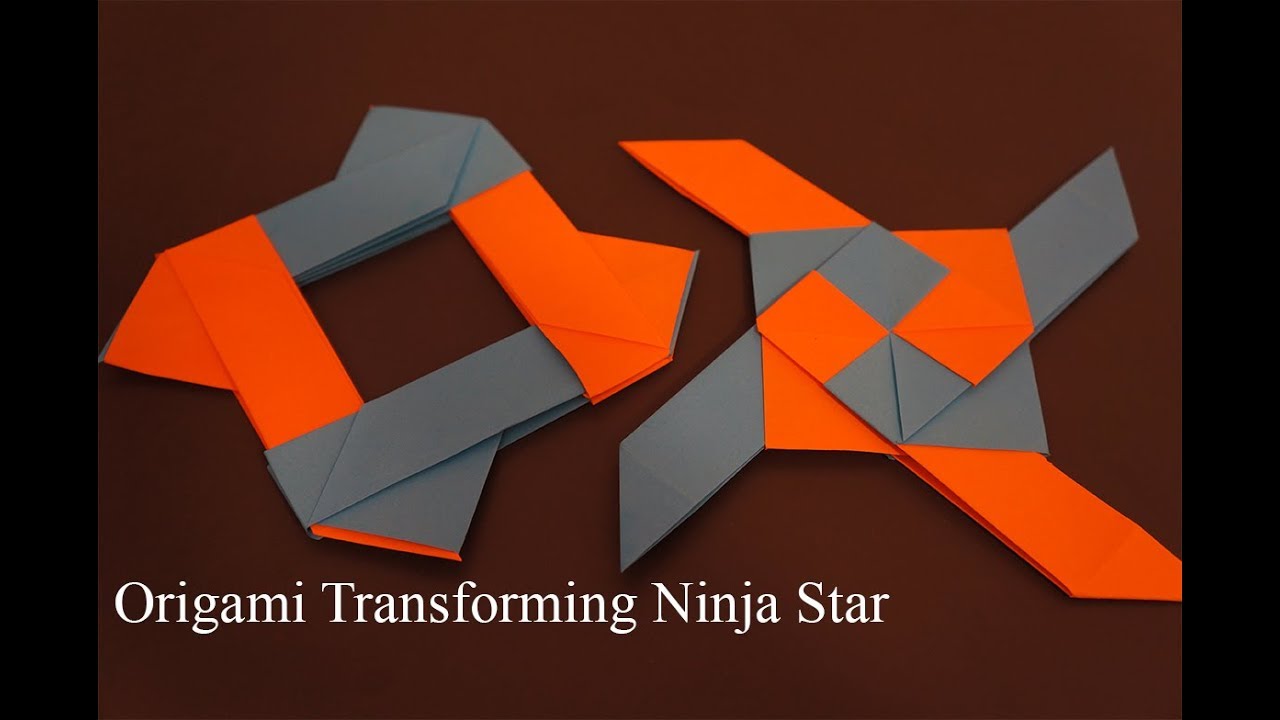 Origami Transforming Ninja Star - YouTube