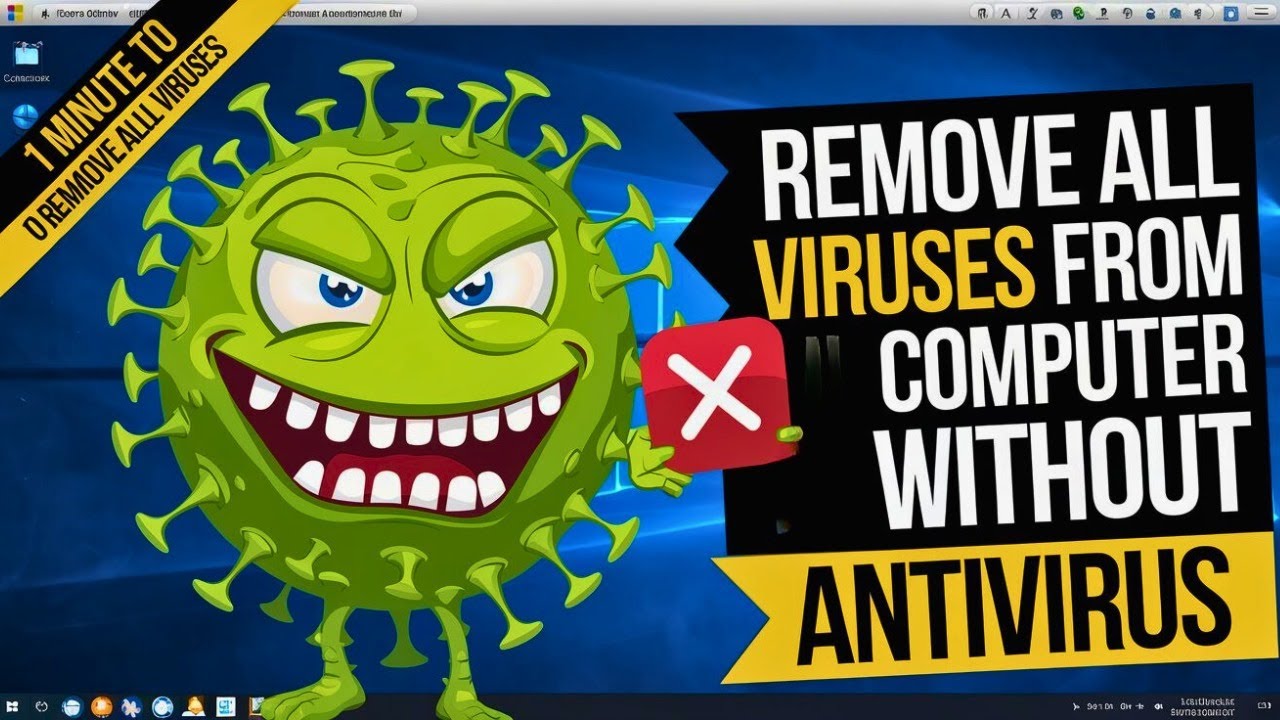 Remove ALL VIRUSES from your computer IN 1 MINUTE WITHOUT ANTIVIRUS ...