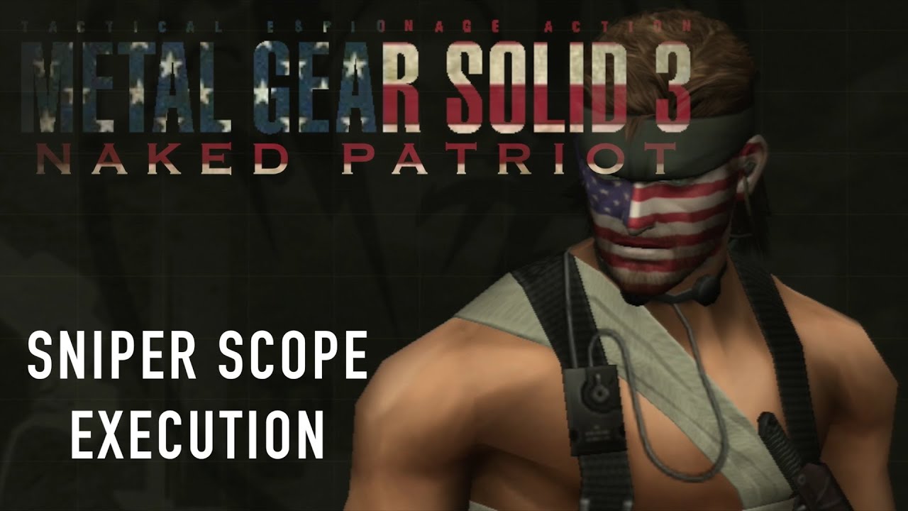 MGS3: Naked Patriot [Sniper Scope Execution] - YouTube