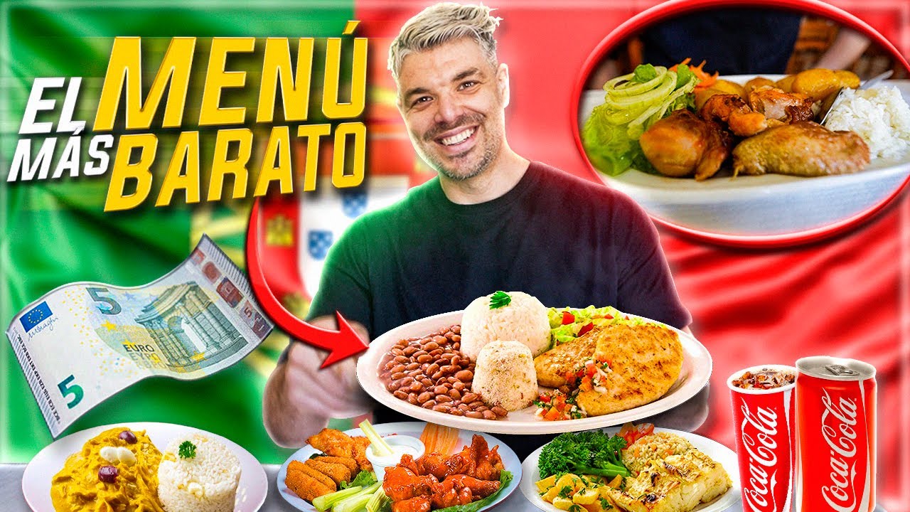 COMIENDO el MENÚ DEL DÍA MÁS BARATO de PORTUGAL ¿VALE LA PENA COMER POR ...