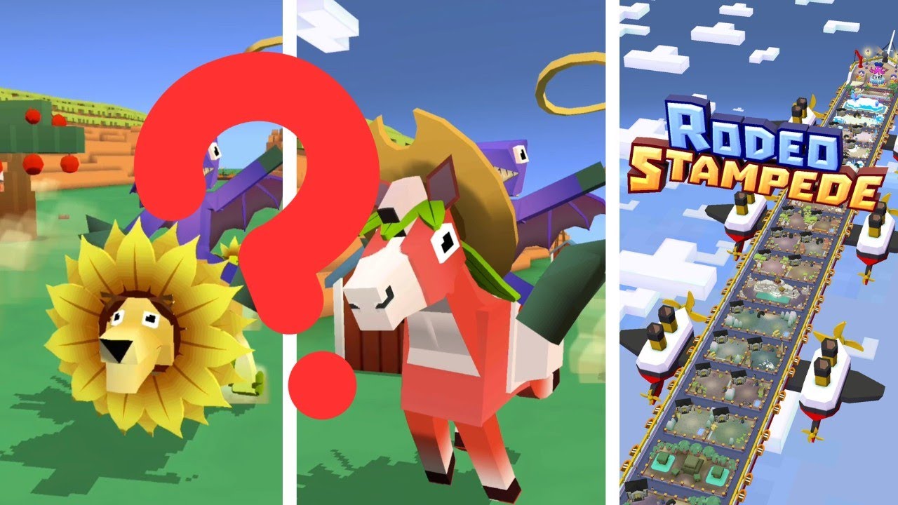 FARMING HORSE and LION in RODEO STAMPEDE - YouTube