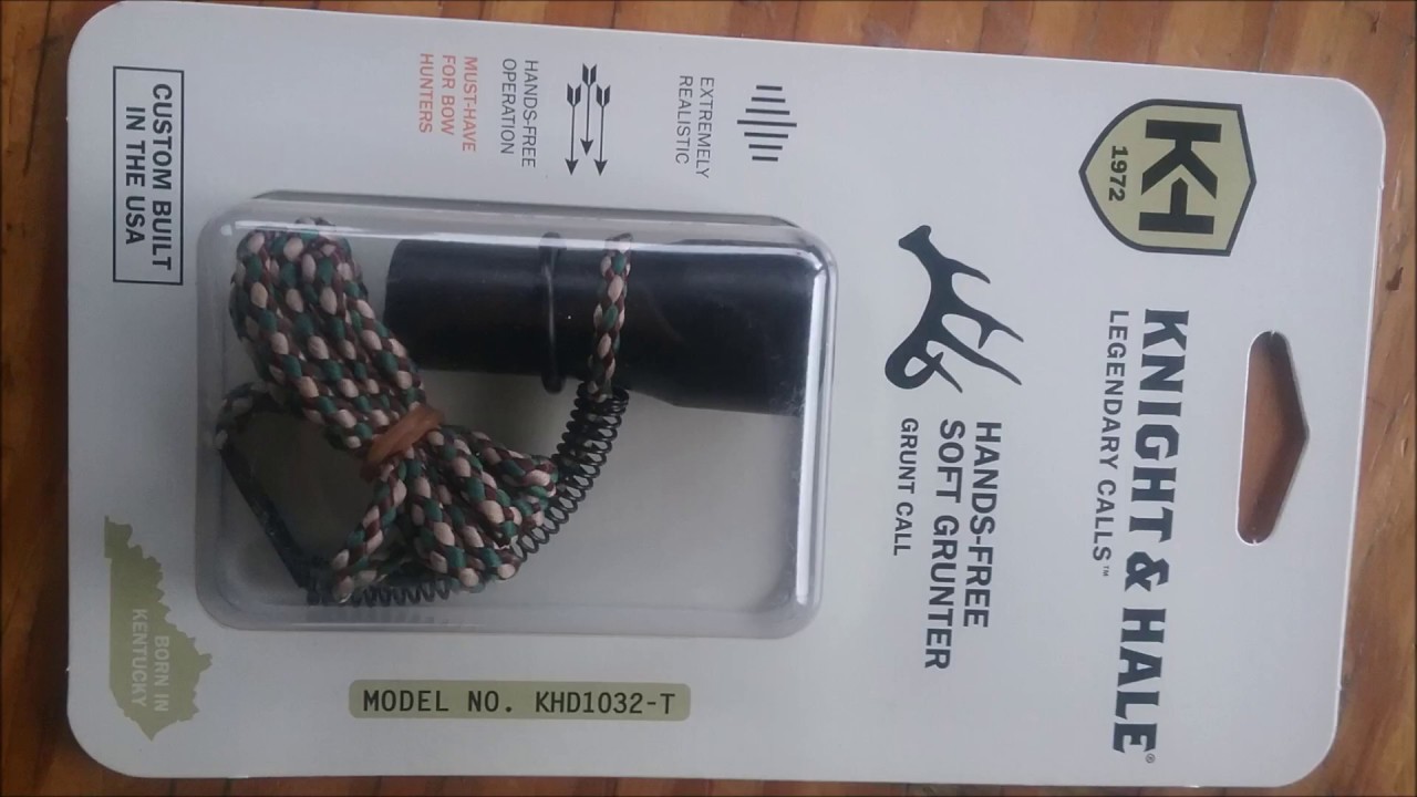 Knight & Hale Legacy calls hands-free soft grunter - YouTube