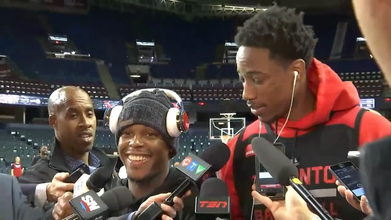 Best of Toronto Raptors Kyle Lowry DeMar DeRozan Funny Moments - YouTube