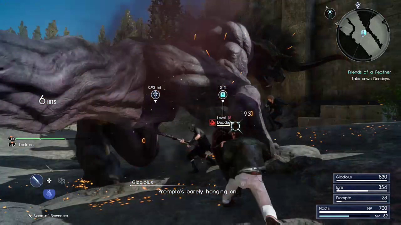 Defeating Deadeye in 30 seconds: Final Fantasy 15 - YouTube