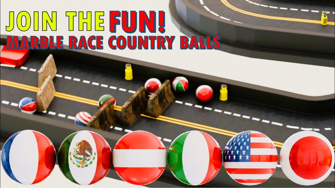 Who is Faster ?! | Marble Race Country Balls | Marble Run - YouTube