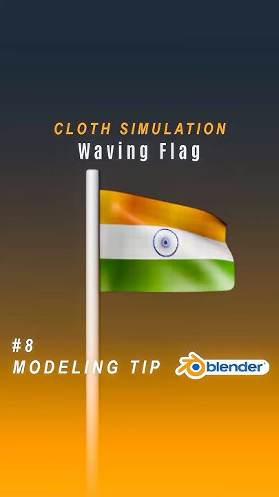 Blender Modeling Tip - 8 Cloth Simulation waving flag - Hindi | #blender #clothsimulation #hindi ...