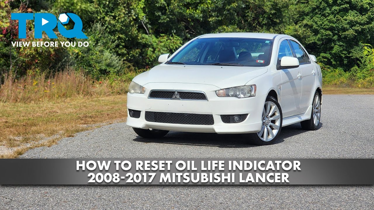 How to Reset Oil Life Indicator 2008-2017 Mitsubishi Lancer 2.4L L4 ...